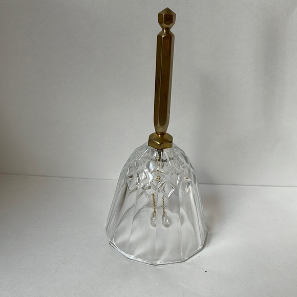 Vintage | Accents | Vintage Lead Crystal Bell With Bronze Handle | Poshmark